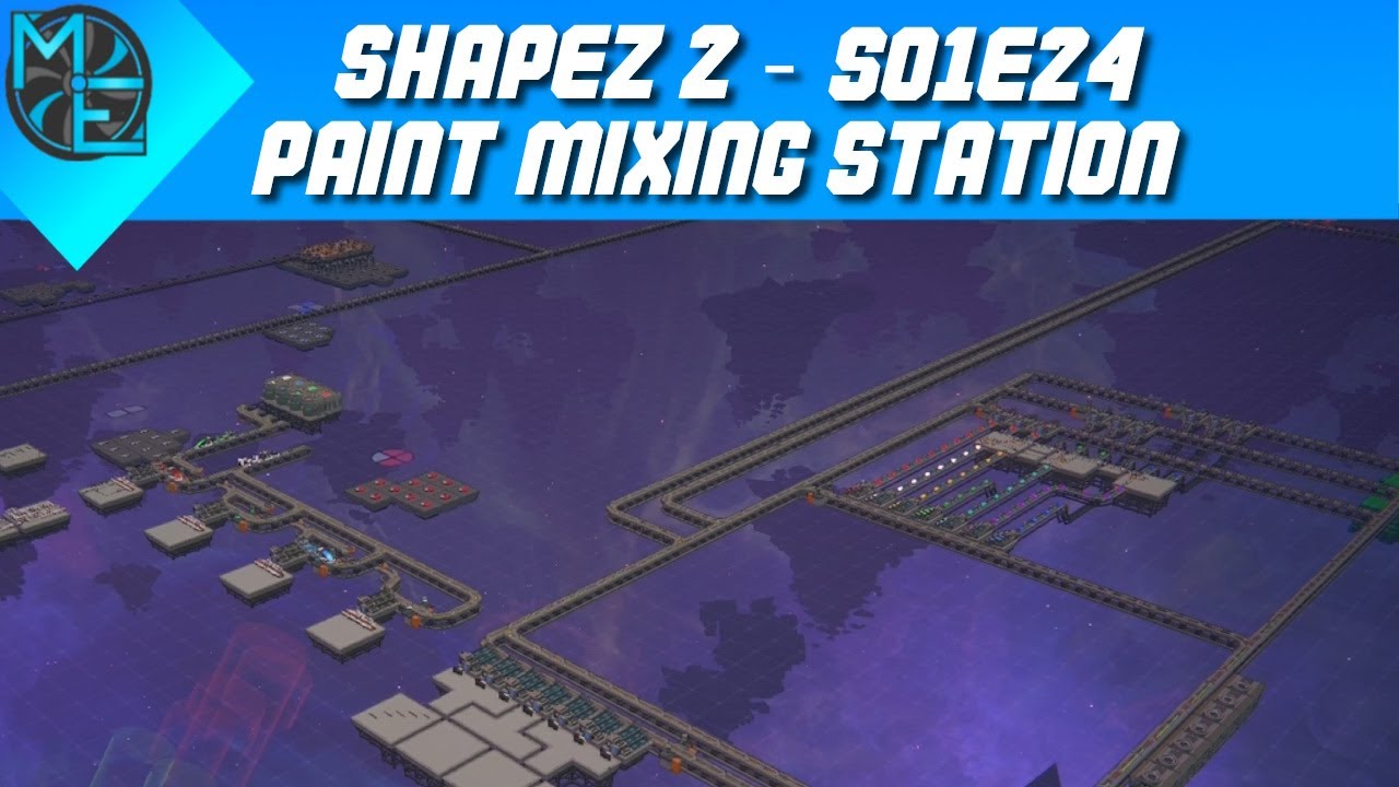 Shapez 2 - S01E24 - Paint Mixing Station - YouTube
