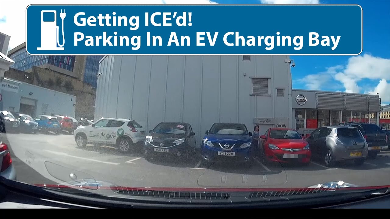 Parking in an EV Bay - Getting ICEd! - YouTube