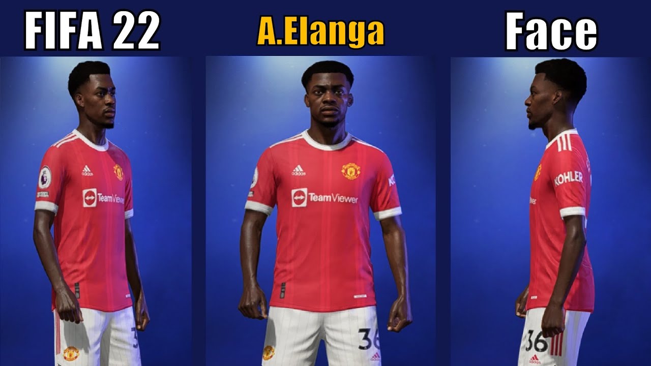 FIFA 22, A.Elanga Face Mod For Pc - YouTube
