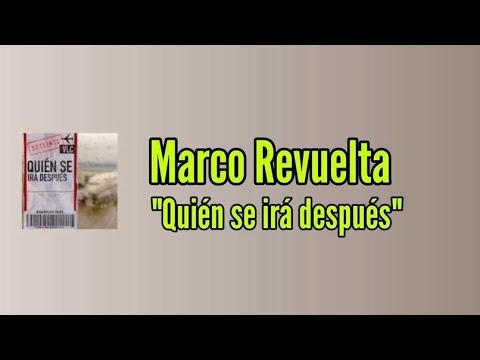 Marco Revuelta - "Quién se irá después" | lyric video 💔 - YouTube