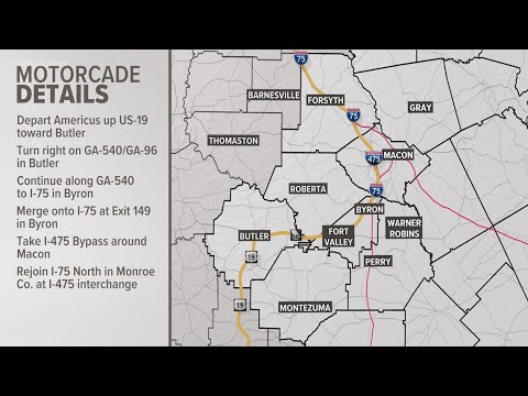 Rosalynn Carter motorcade to travel through Macon, Forsyth, Butler ...