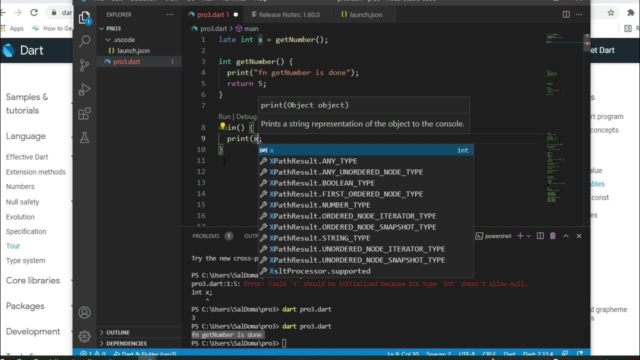 8- late variable in dart / late modifier دارت - YouTube