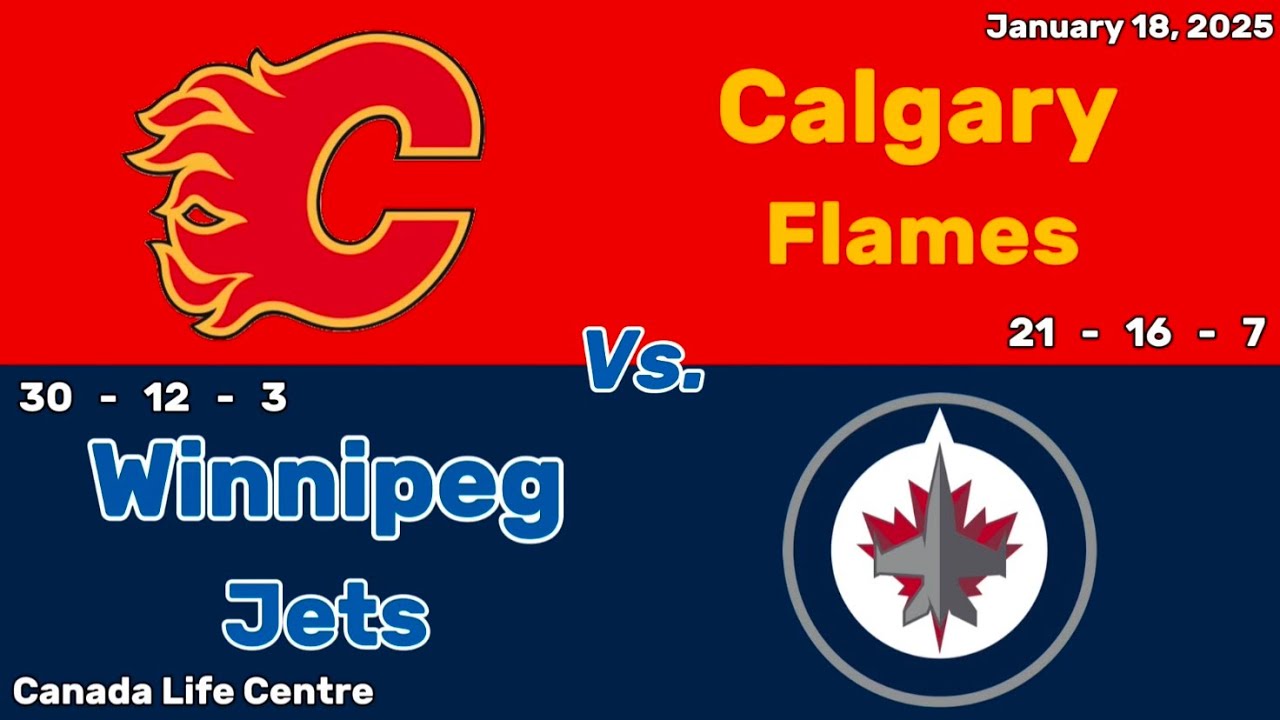 Calgary Flames vs Winnipeg Jets | January 18, 2025 | All Goals - YouTube