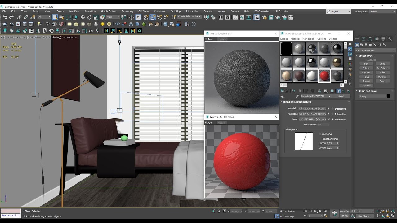 3ds Max Leather Material Settings (Blend Material) - YouTube