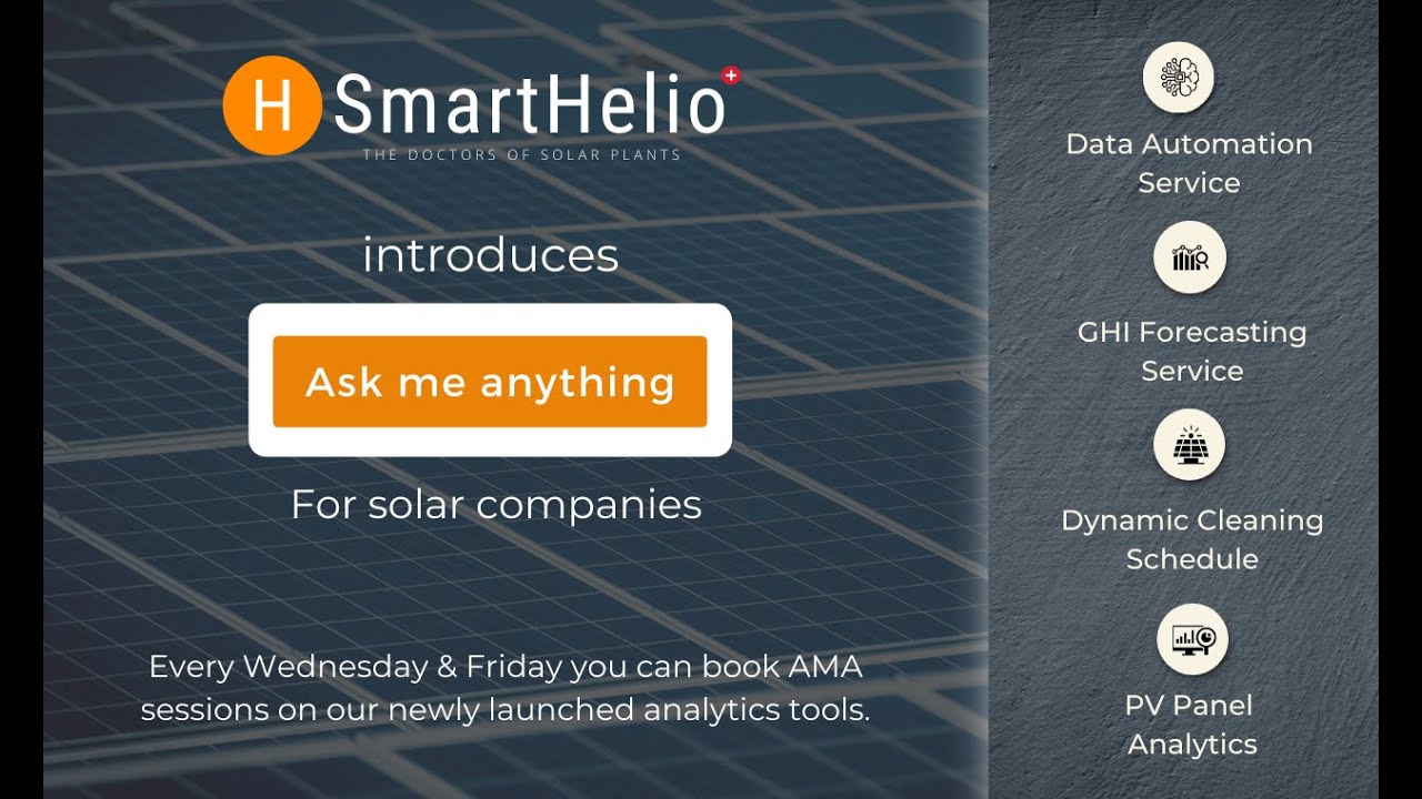 SmartHelio Presents: LIVE Stream of real-time analytics platform - YouTube