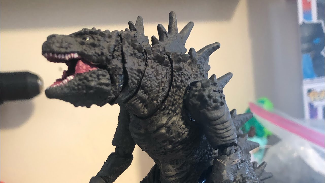 Godzilla minus one godzillasaurus stop motion test - YouTube