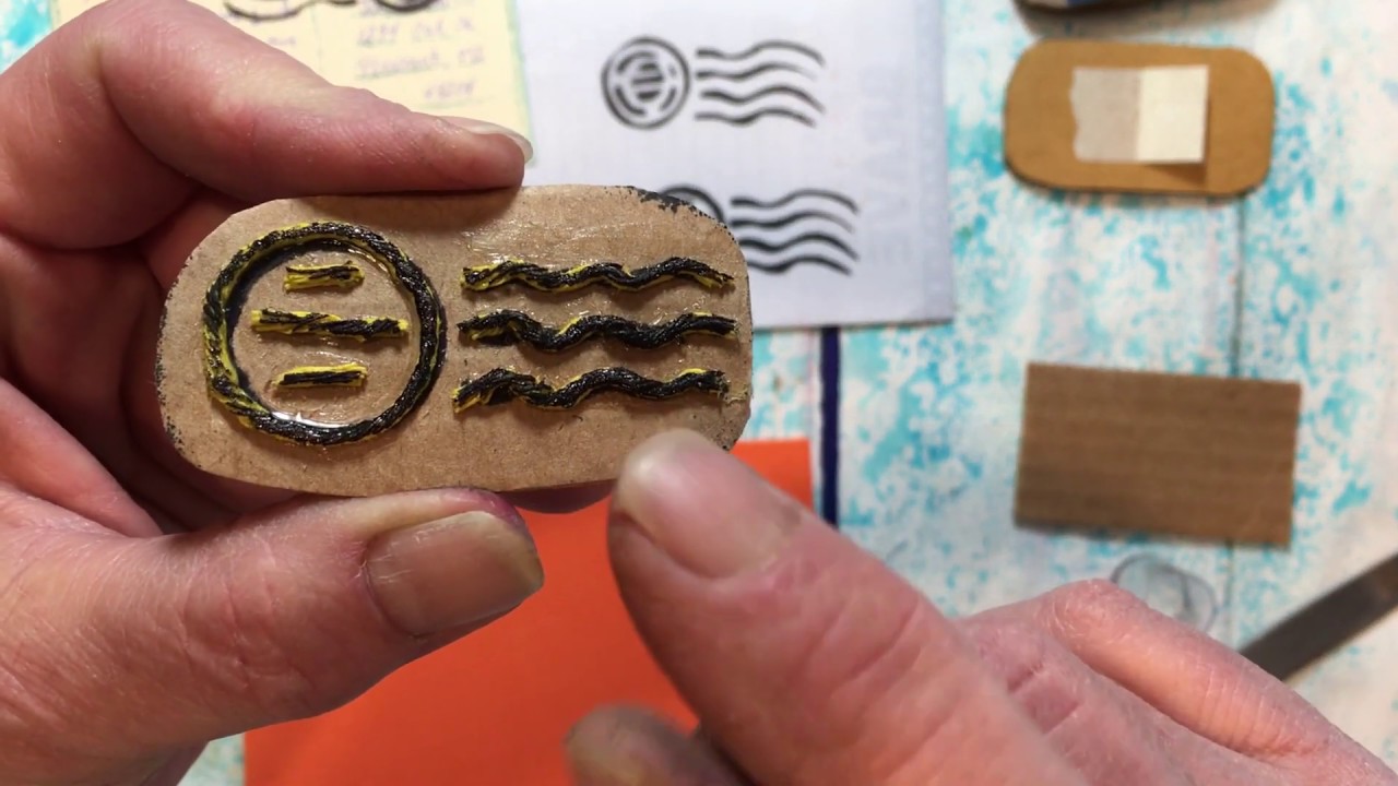 Journal on a Budget, video 31, Diy Cancellation Stamp Tutorial :) - YouTube