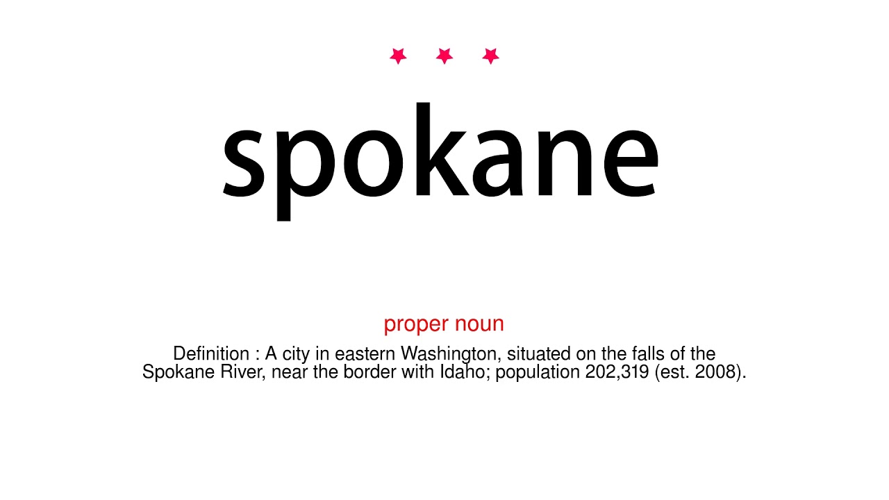 How to pronounce spokane - Vocab Today - YouTube