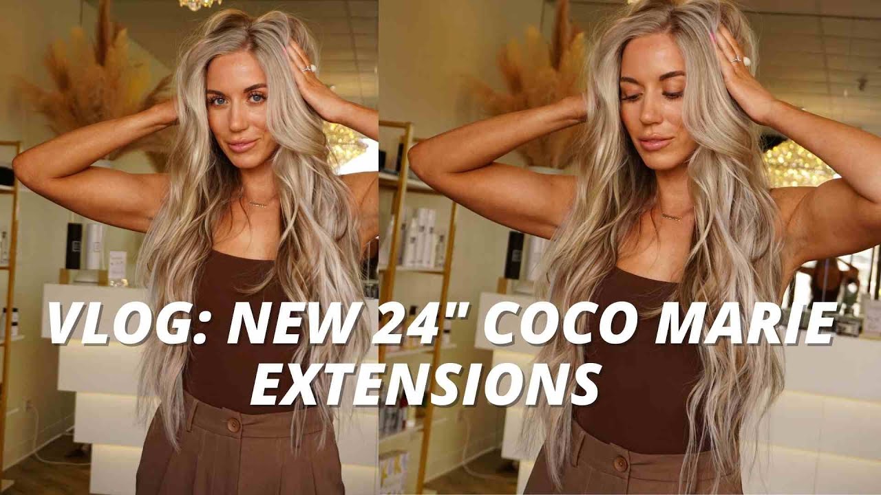 VLOG! NEW 24" COCO MARIE HAIR EXTENSIONS - watch the full ...