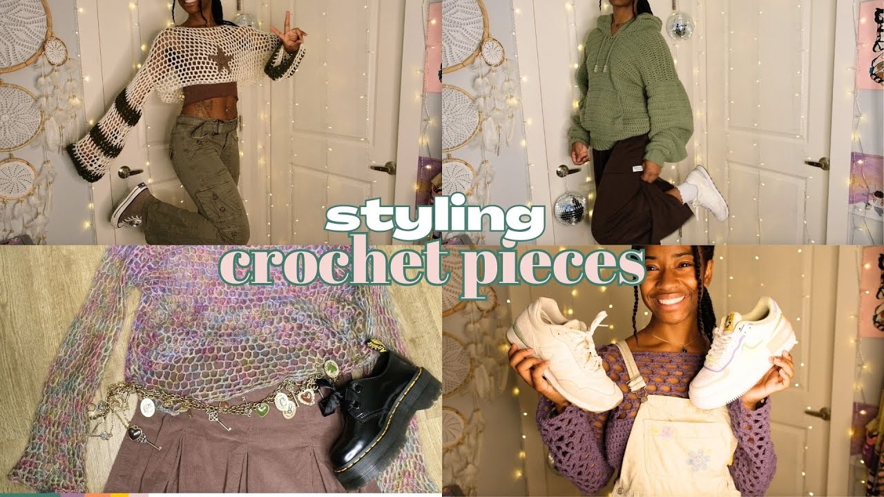 how to style crochet clothing | styling my crochet pieces | crochet ...