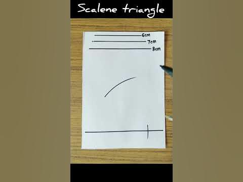 How to draw Scalene triangle using compass. - YouTube