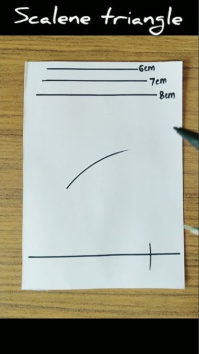 How to draw Scalene triangle using compass. - YouTube