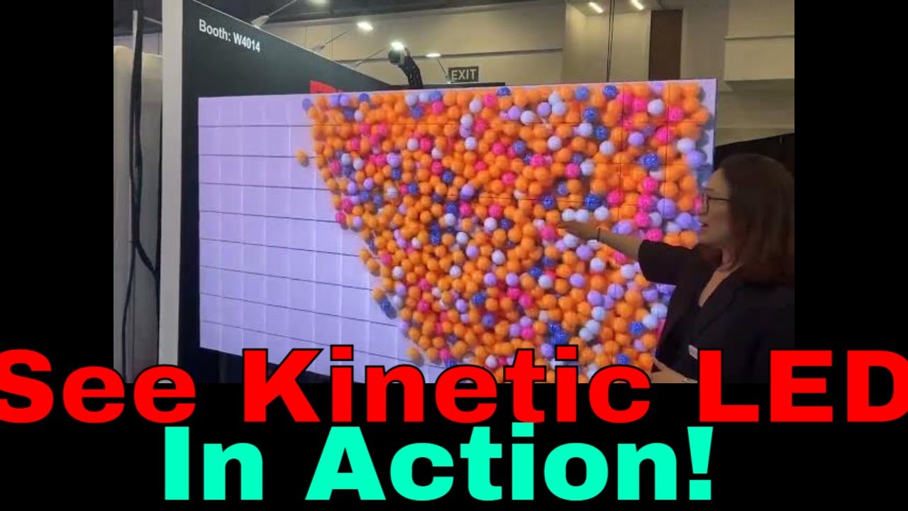 See Kinetic LED Example with your own eyes! PJ-Link - YouTube