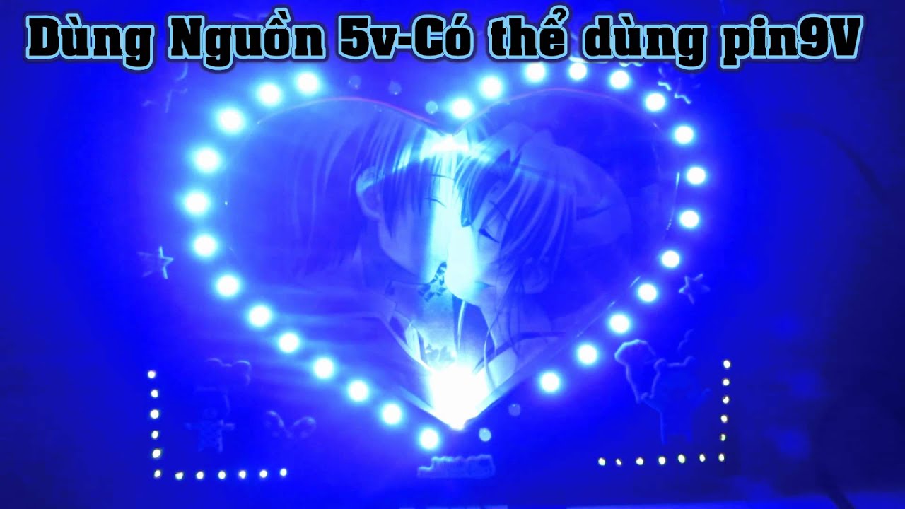 led trái tim - YouTube