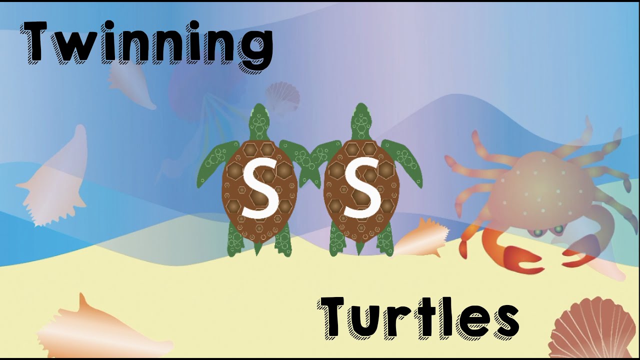 double letter ss sound - phonics SS words - twinning turtles - Mama T ...