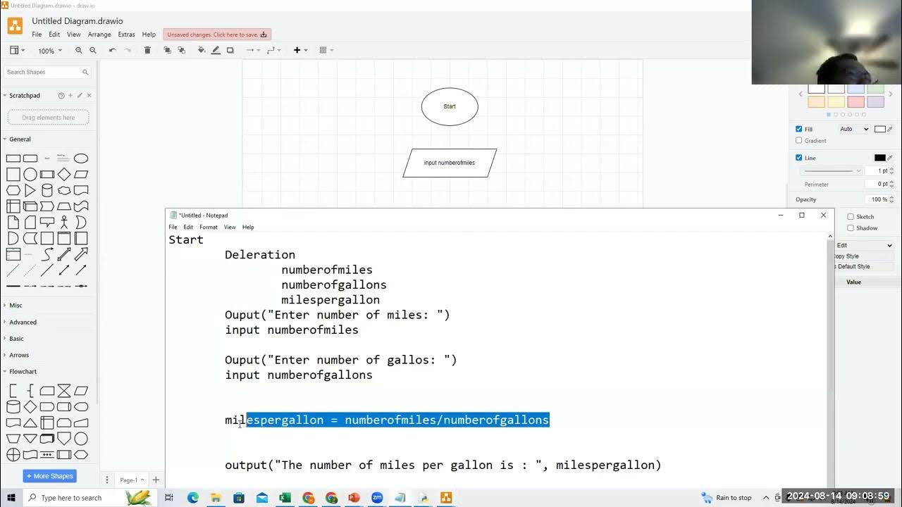 SDEV 120: Module 1: Guideline to flowchart - YouTube