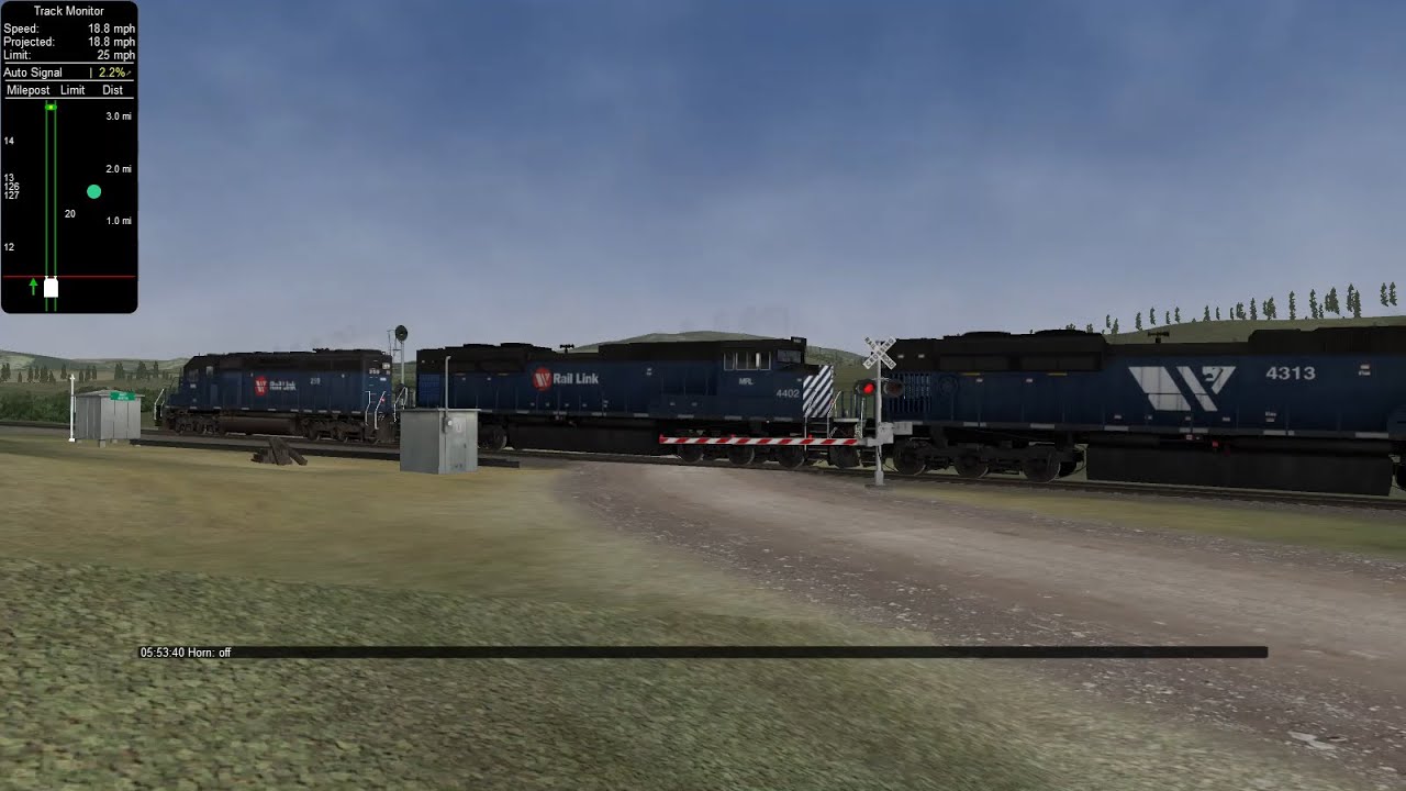 MRL #259 and two SD70ACe's lead the H-LAUSPO at East Austin MT - YouTube