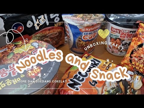 What I bought from Oh! Some and Goedang Cokelat. Unboxing my noodles ...