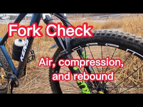 Check my fork air, compression, rebound and volume spacer - YouTube