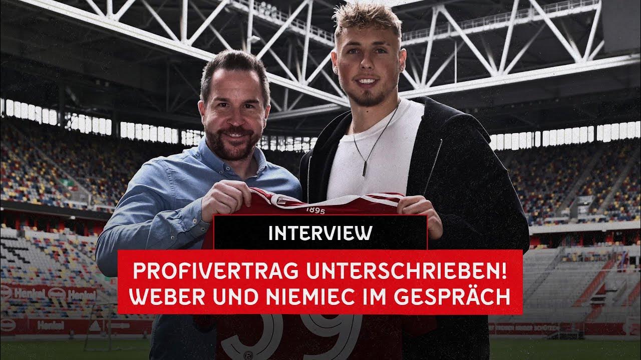 INTERVIEW | Jona Niemiec unterschreibt Profivertrag bei Fortuna Düsseldorf - YouTube