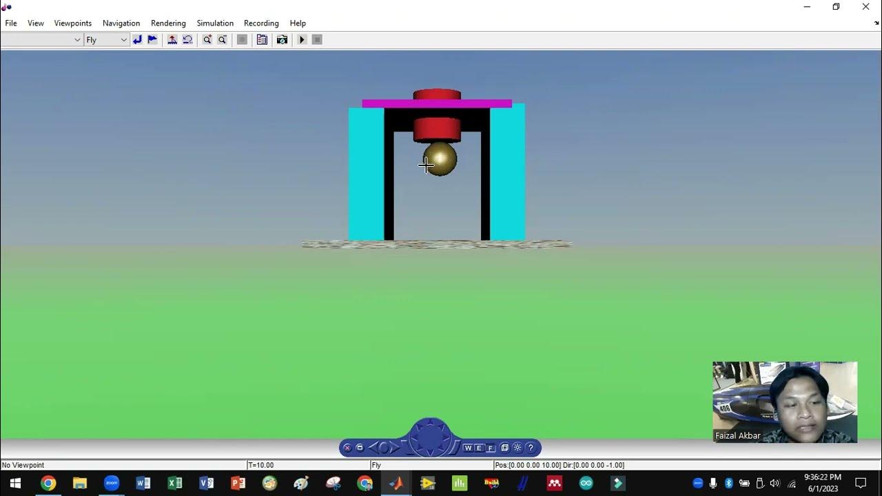 Desain Simulasi 3D VRML Simulink - Sistem Levitasi Magnetik dengan Kontrol PID - YouTube
