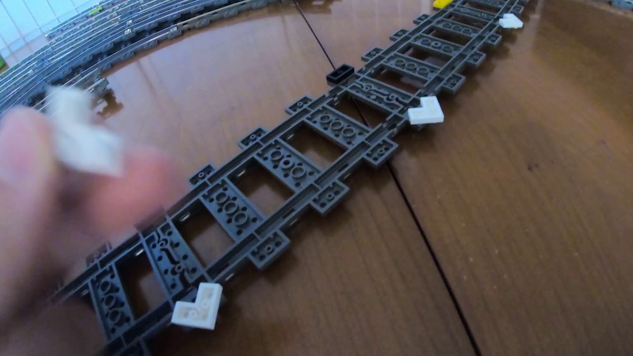 How to build large lego curves train rail without using curved track ...