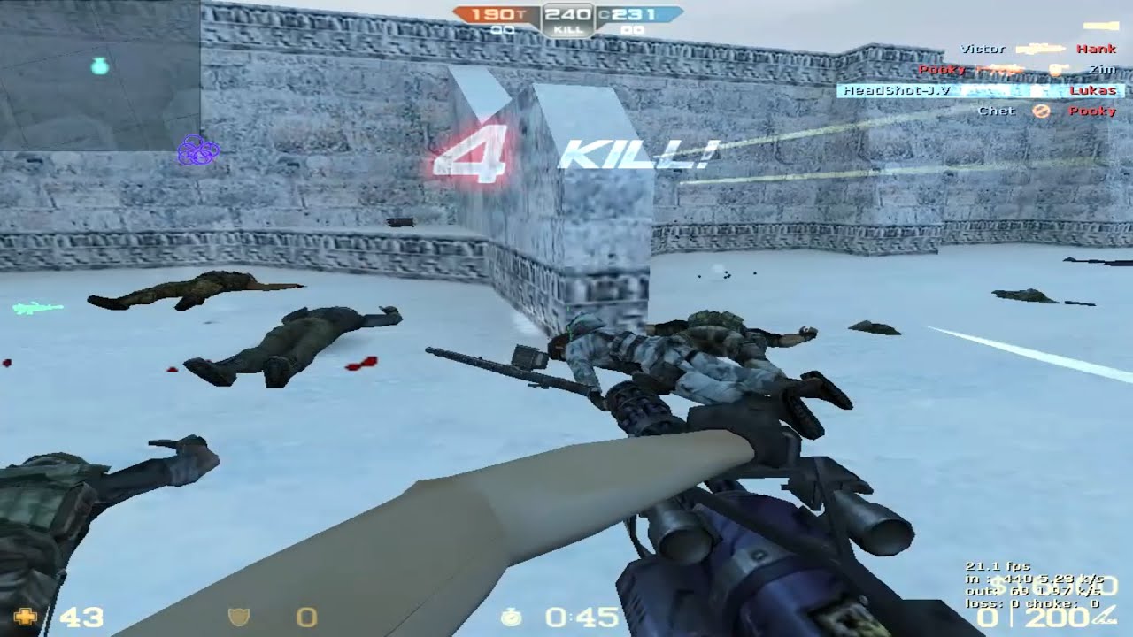 Counter Strike Xtreme V7 Remake - Team Deathmatch - Fy_Snow - YouTube
