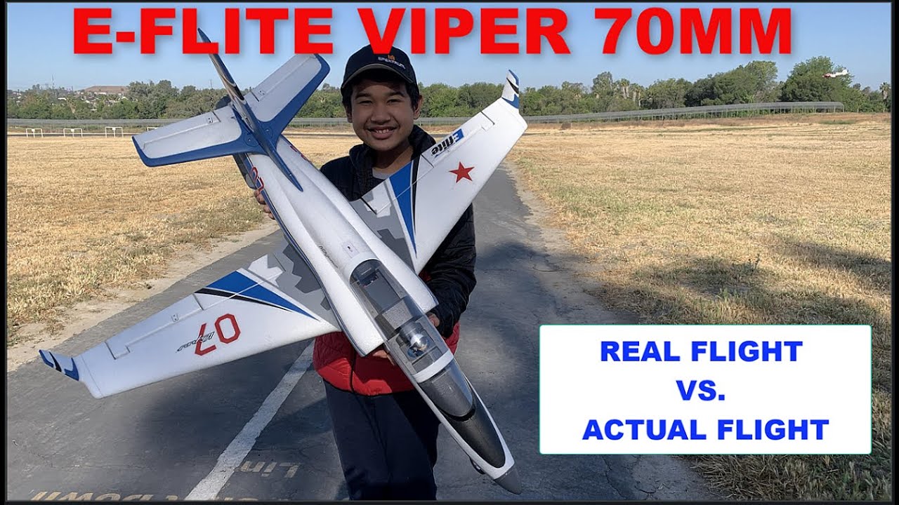 E-flite Viper - RealFlight versus Actual Flight! - YouTube
