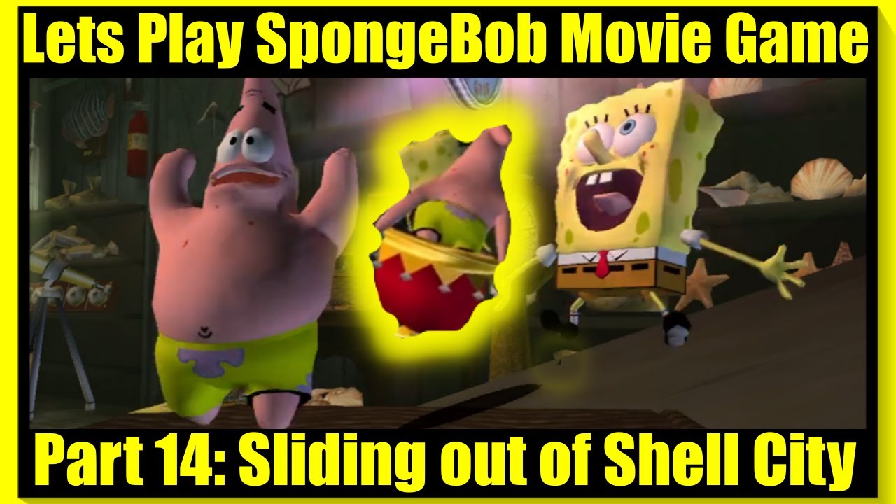 Let’s Play SpongeBob Movie Game for Xbox Part 14: Shell City Escape ...