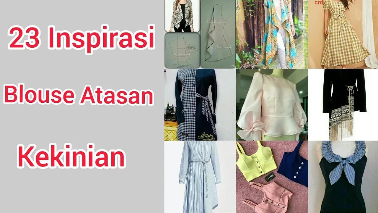 23 Model Baju Atasan Wanita Terbaru || Blouse Modern - YouTube