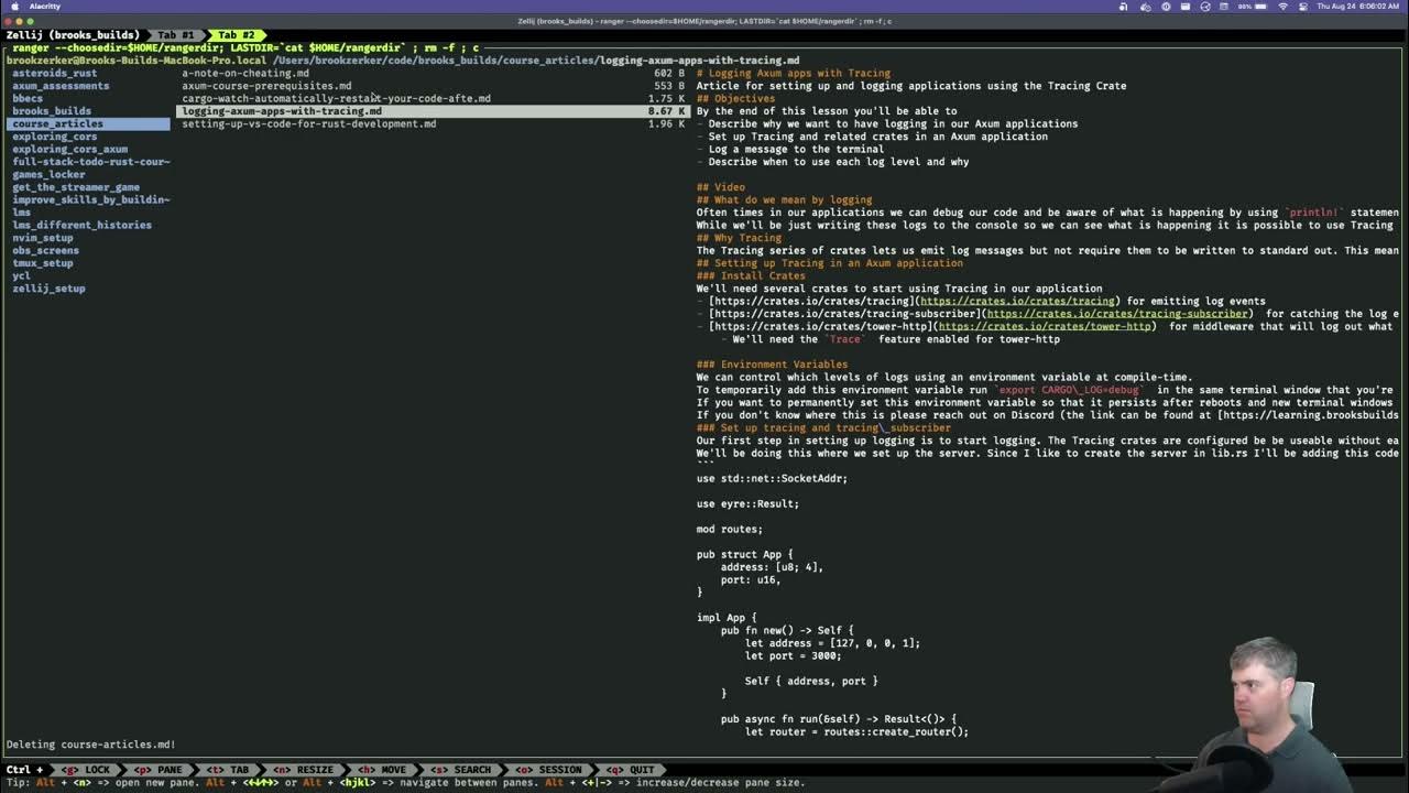 Stream Archive Writing Articles For An Axum Rust Course 2023 08 24 Youtube