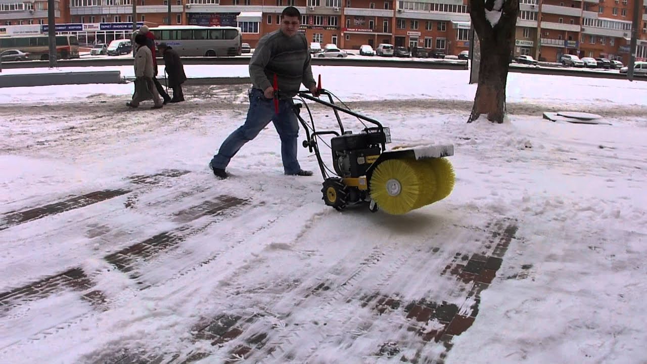 Уборочная машина Texas Handy Sweep 600 TG в работе - YouTube