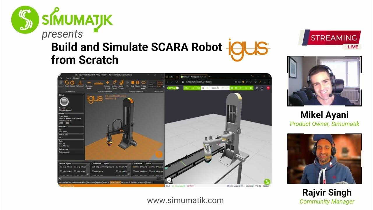 Webinar 18 - Build and Simulate SCARA Robot form Scratch using Simumatik - YouTube