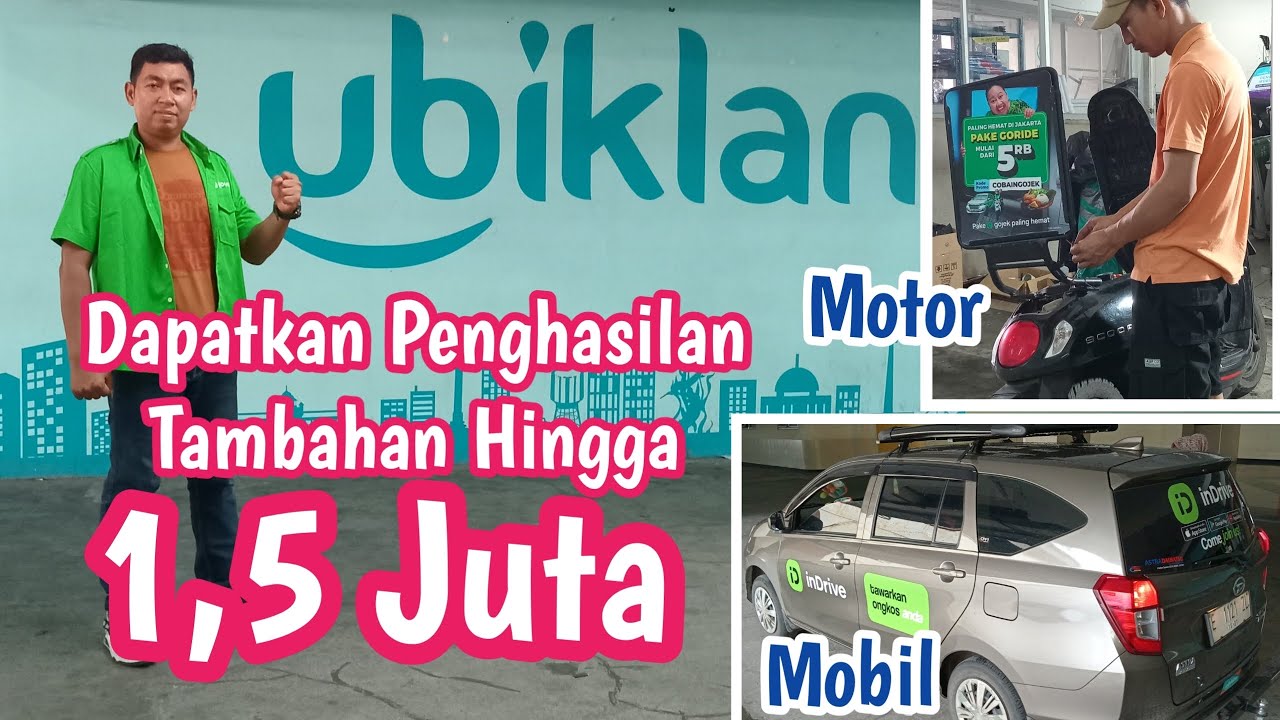 Penghasilan Tambahan Driver online grabcar gocar indriver dengan ...