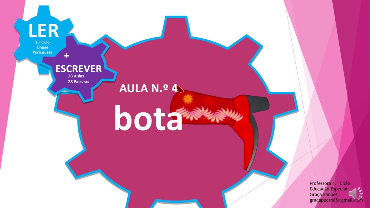 AULA N.º 4 - Palavra BOTA - YouTube