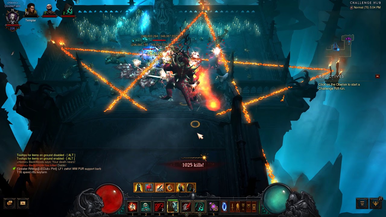 D3 S19 1000 kill Diablo spawn! 1 SHOT! - YouTube