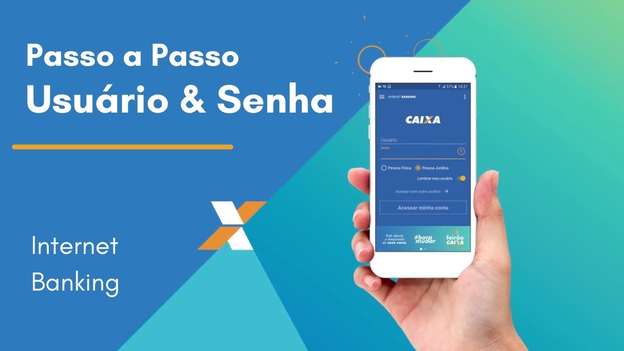 Como Criar Novo Usuário e Senha no APP Caixa | Caixa Internet Banking ...