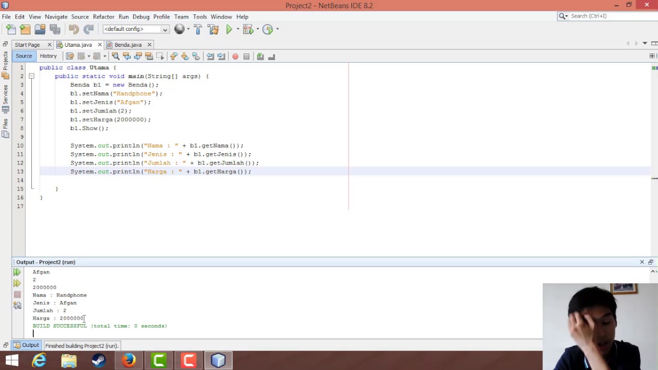 Tutorial Netbeans Setter And Getter Method Youtube