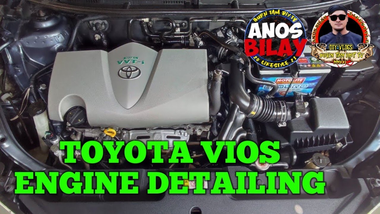 TOYOTA VIOS ENGINE DETAILING - YouTube