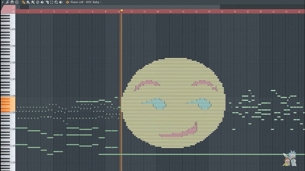 What Smirking Face Sounds Like - MIDI Art - YouTube