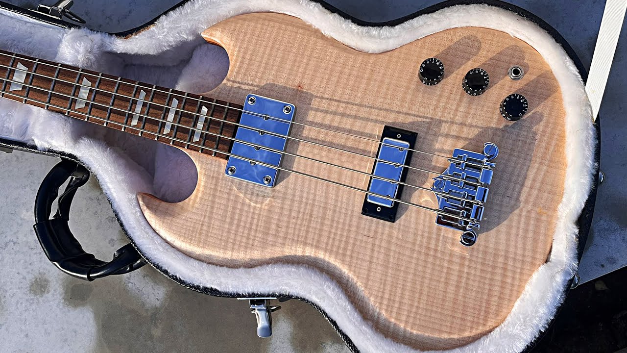 Gibson SG Supreme Bass Natural Flame Maple Top EB3 - Guitar of the week ...