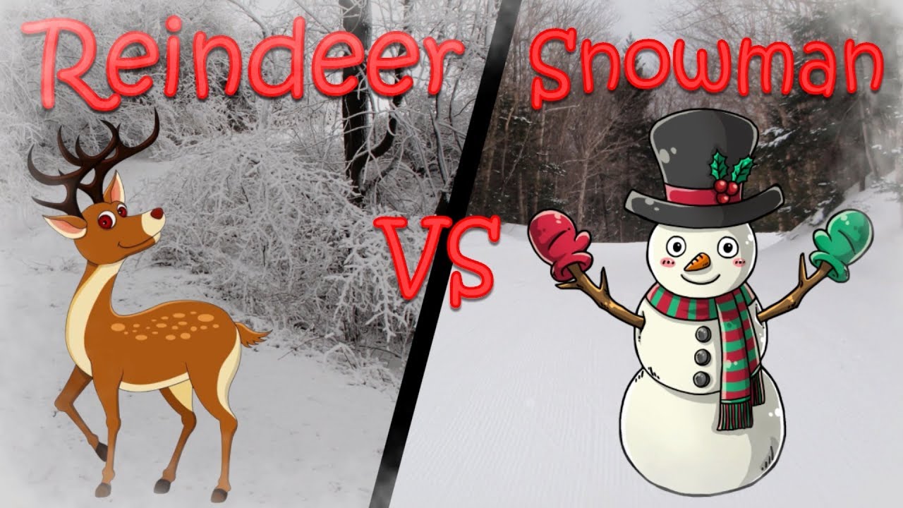 Reindeer VS Snowman ||RAP BATTLE|| - YouTube