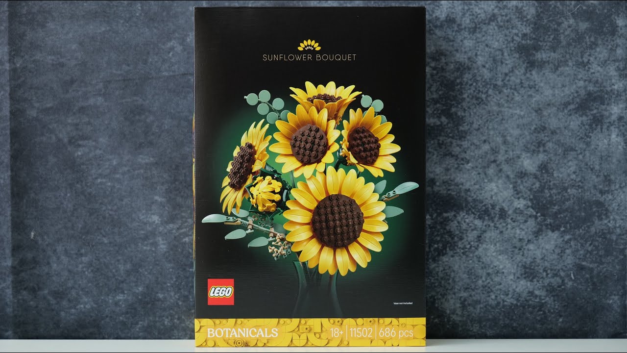 LEGO Botanicals 11502 Sunflower Bouquet - LEGO Speed Build Review - YouTube