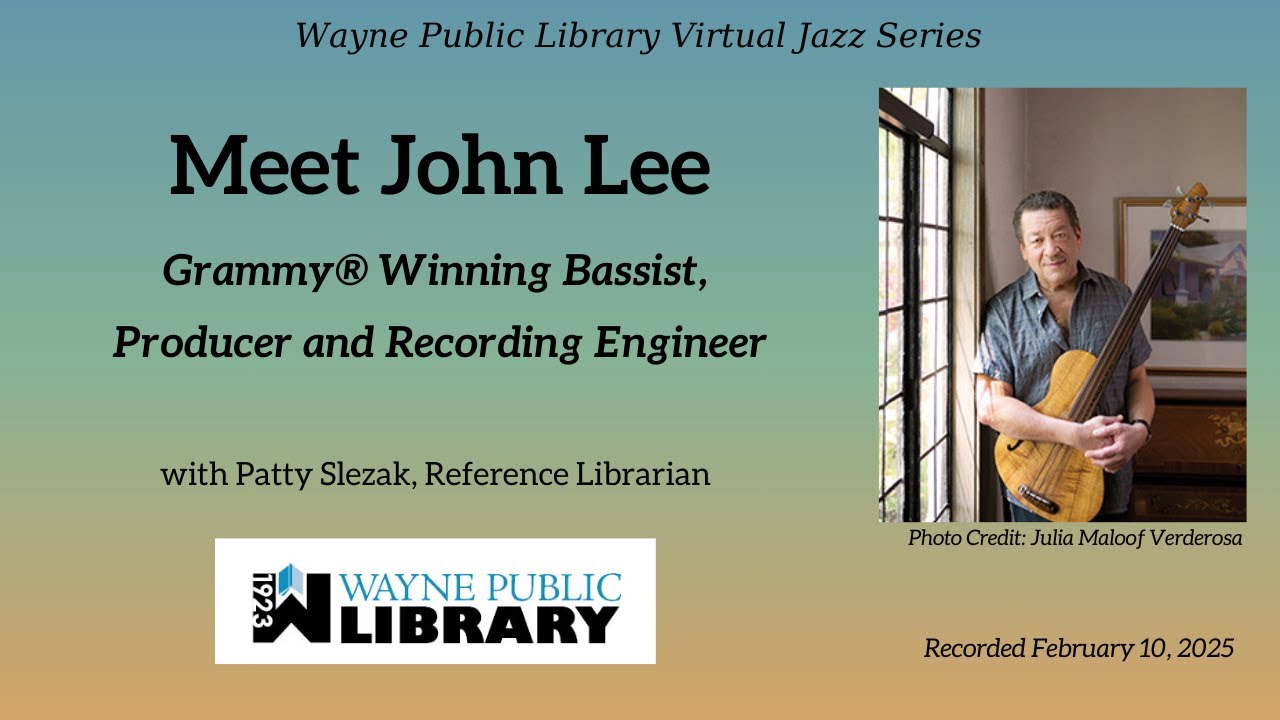 WPL's Jazz Series: Meet John Lee, Bassist, Producer and Recording ...