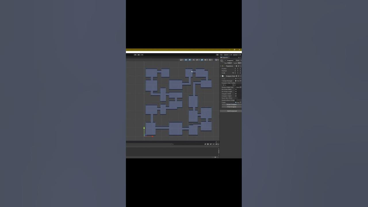 Unity 2d Dungeon Generator Based On Rule Tiles Unity Unity3dtutorial Unity3d 