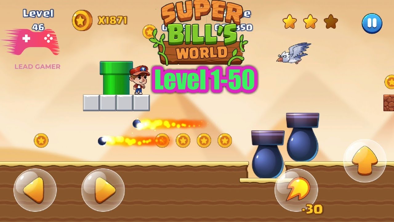 Super Bill World - Fan Adventure level 1-50 #games #gaming #gameplay ...