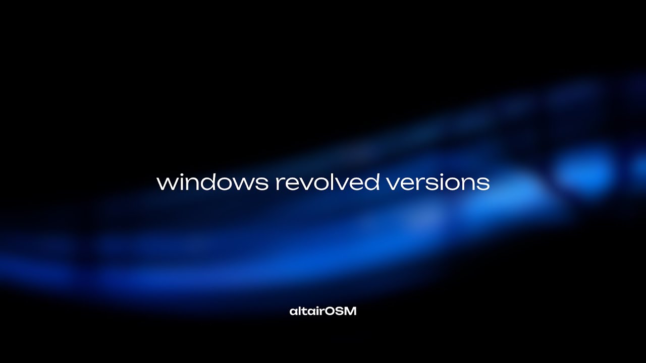 [4K60] Windows Revolved Versions - YouTube
