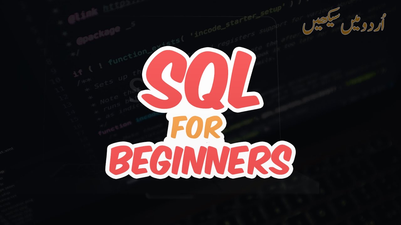 #sql #datascience #dataanalytics SQL For Beginners Urdu /Hindi ...