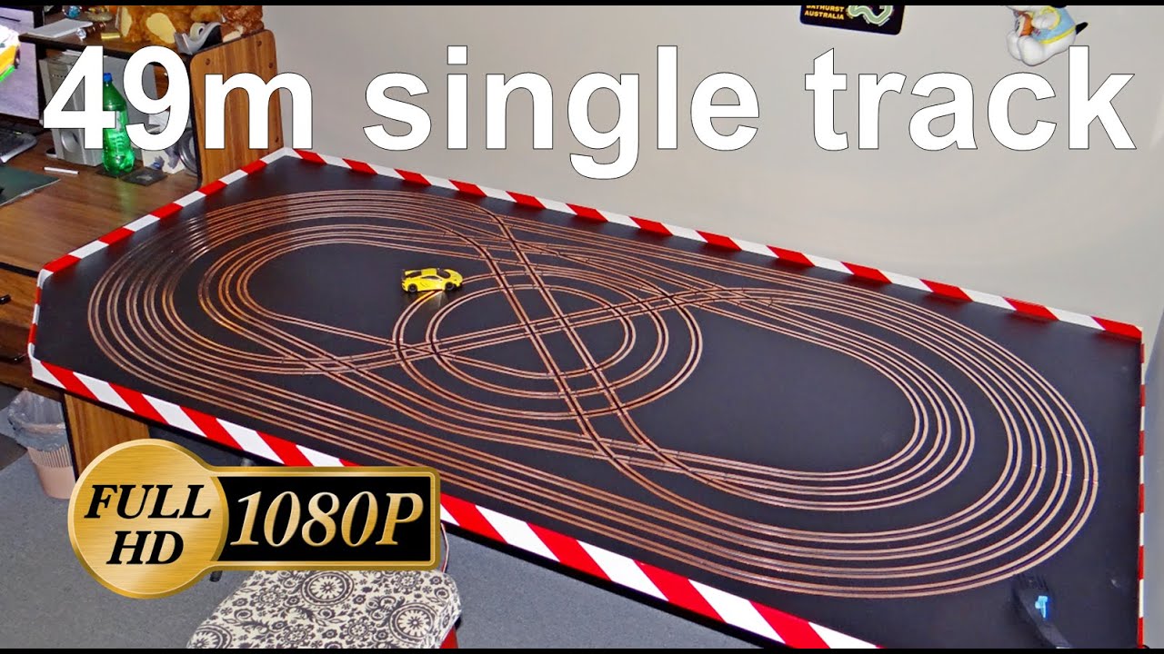 Slot Car Hoon Drifting Track 49m - 1 - YouTube