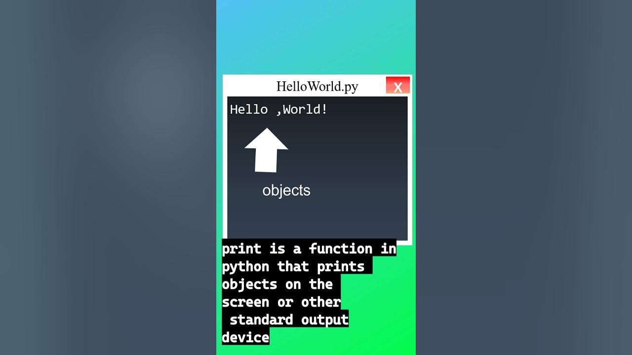 HelloWorld Program in Python | HelloWorld Project series - YouTube